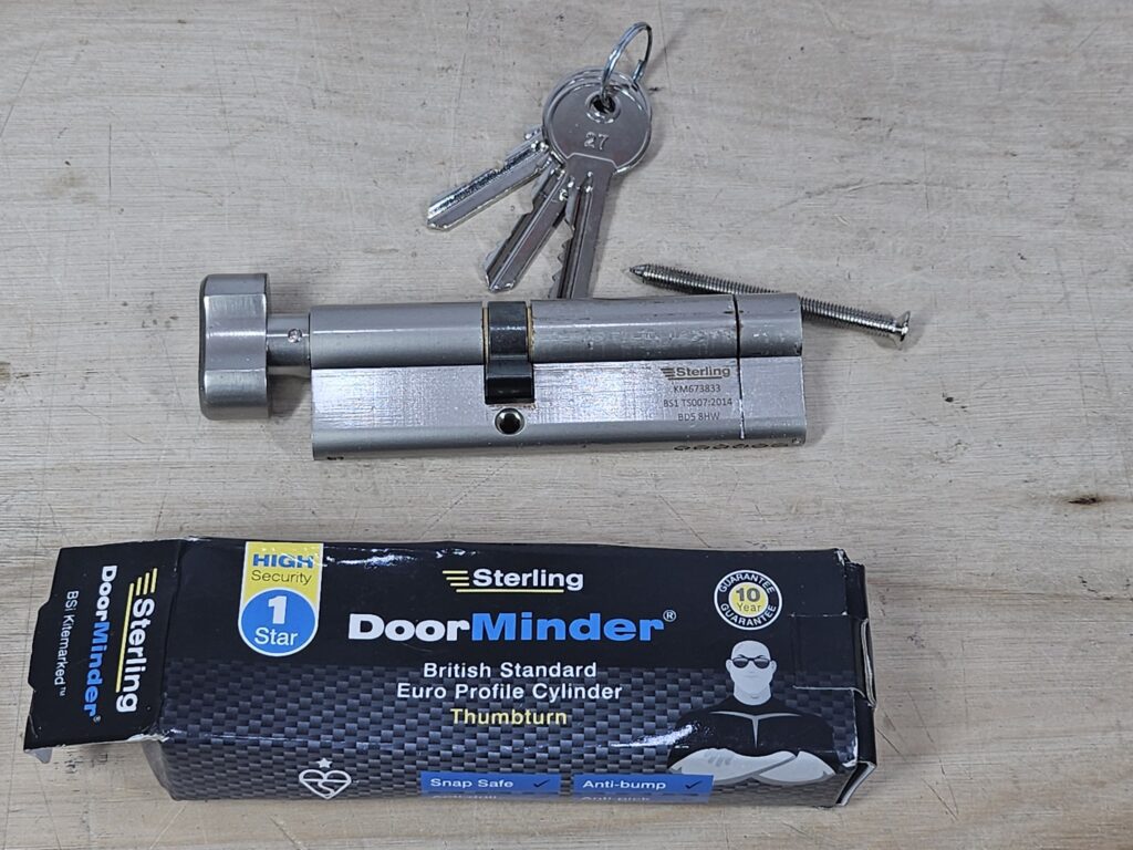 Euro Door Cylinder Lock 40/60mm TS007 Anti Snap Thumbturn Satin Nickel ...