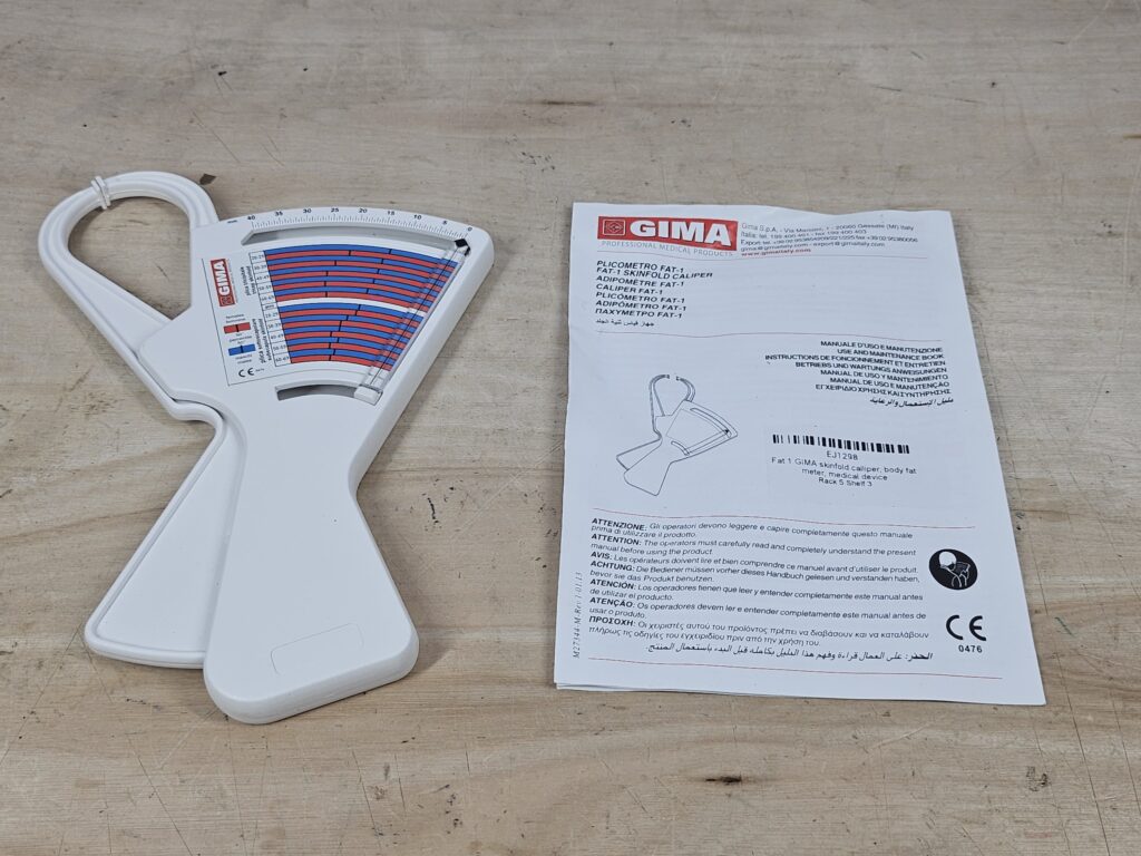 Skinfold Calliper Body Fat Measure Medical Grade Professional Fitness ...